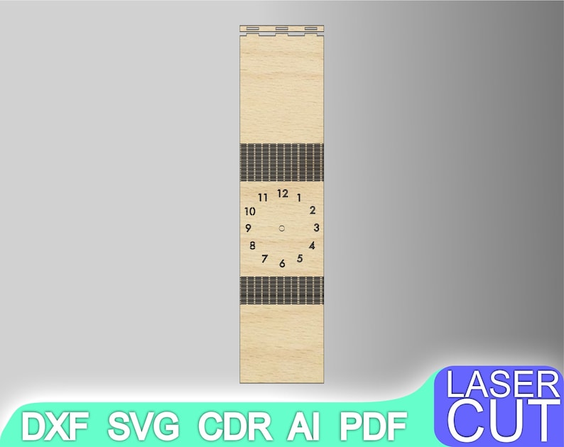 Clock. Laser Cut Files SVG DXF CDR Vector Plans Files Instant - Etsy