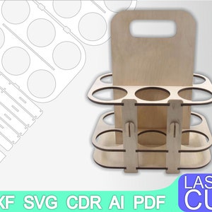 Wooden 6 Pack Beer, Pack Beer Svg, Laser Cut, CNC Cutting, CNC Router ...