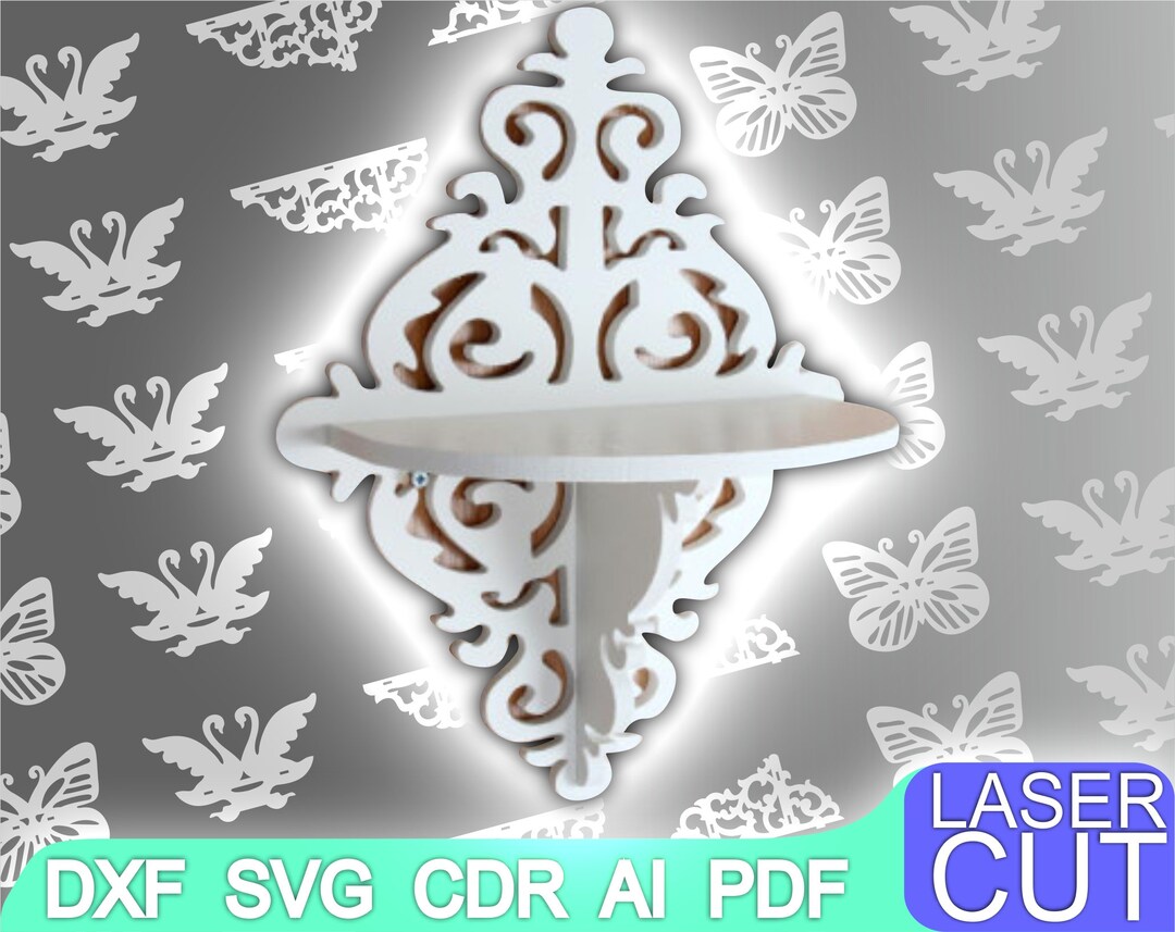 Shelves Laser Cut Files SVG DXF, CDR Vector Plans, Laser File, Cnc ...