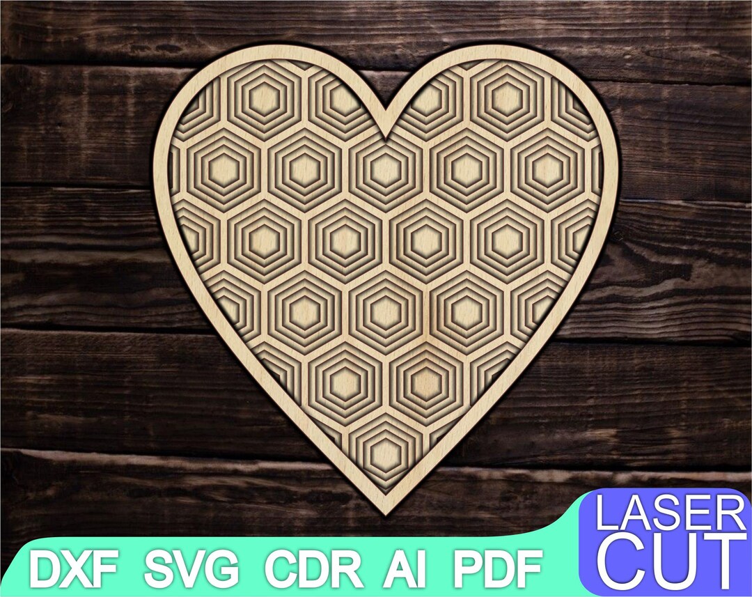 3D Panel. Laser Cut Files SVG DXF CDR Vector Plans, Files Instant ...