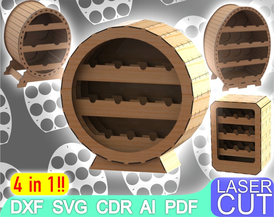 4 Wine Butler Laser Cut File, Wine Butler Cut File CNC Router, Digital ...