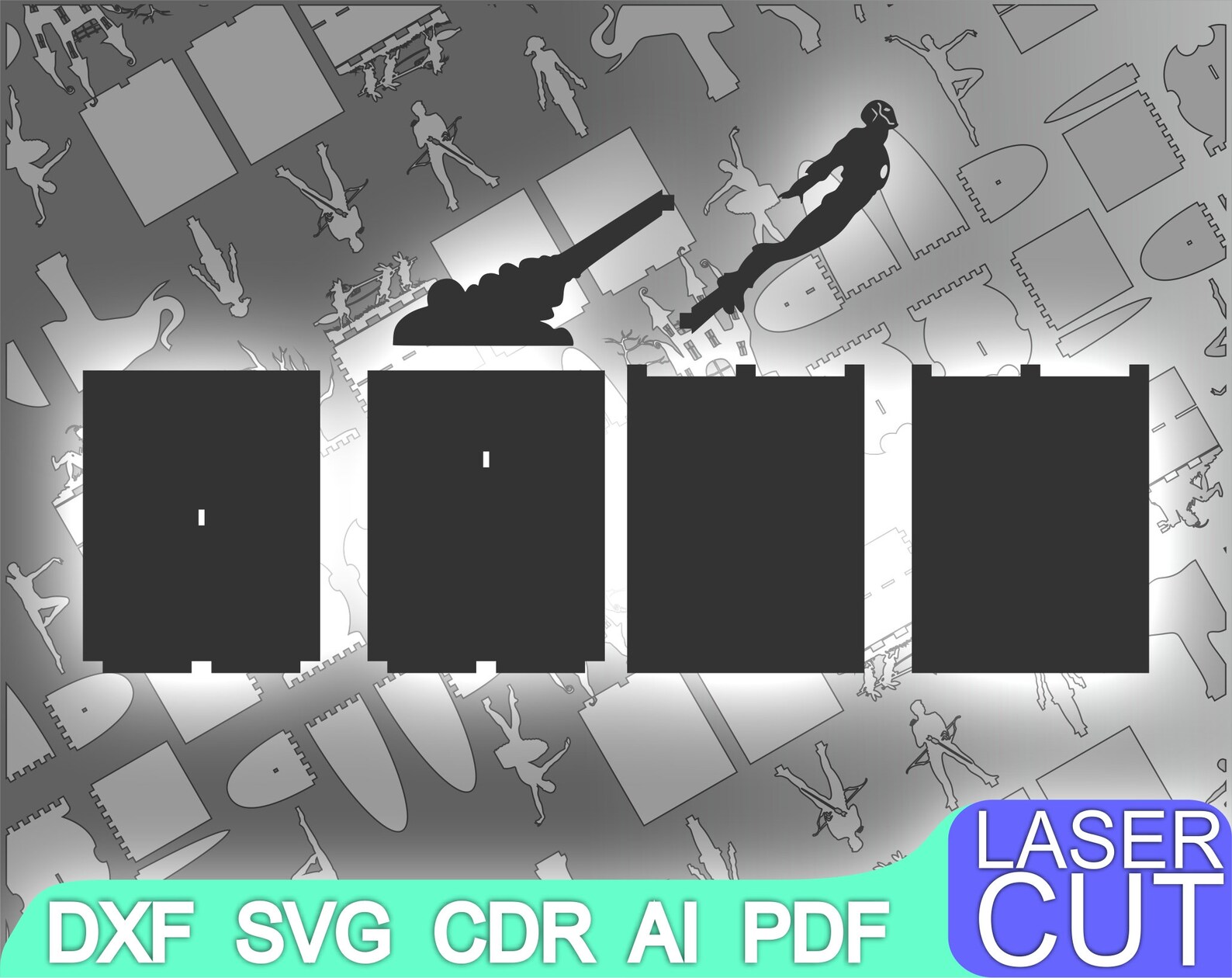 Bookend Iron Man Laser Cut File CNC Router Digital Vector - Etsy