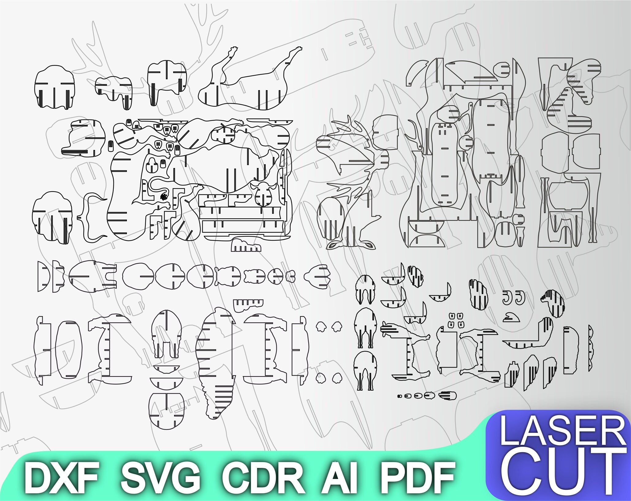 12 Shelf Dxf Plan Laser Cutting File Home Decor Interior - Etsy