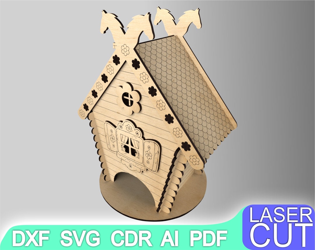 Tea House. Cnc Files DXF, CDR, SVG, Dxf Files for Cnc, Laser Cut Files ...