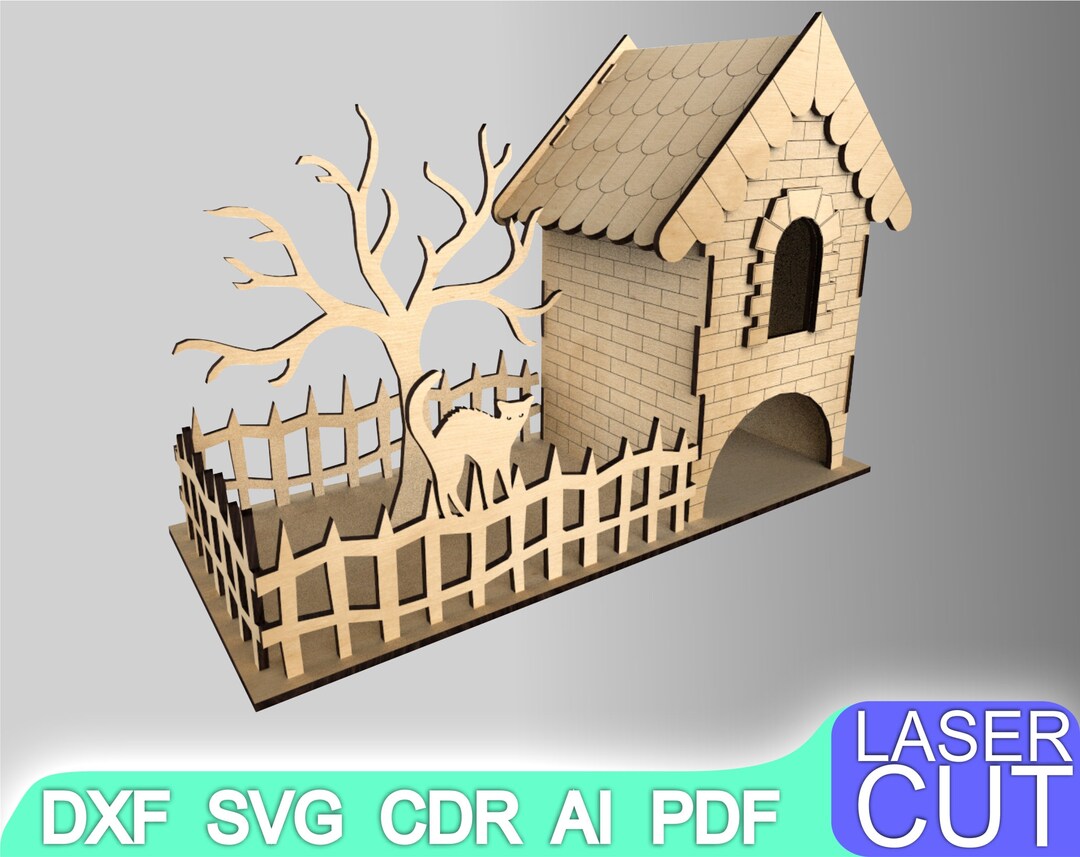 Tea House. Cnc Files DXF, CDR, SVG, Dxf Files for Cnc, Laser Cut Files ...