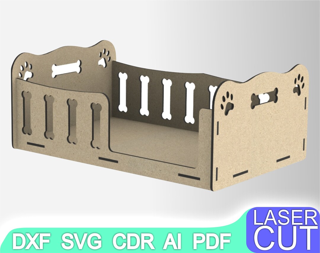 Cat Box. Laser Cut Files SVG DXF, CDR Vector Plans, Laser File, Cnc ...