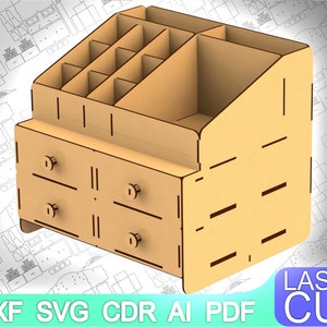SVG File Organizer, Cabinet Jewellery Storage Drawers Display Boxes ...
