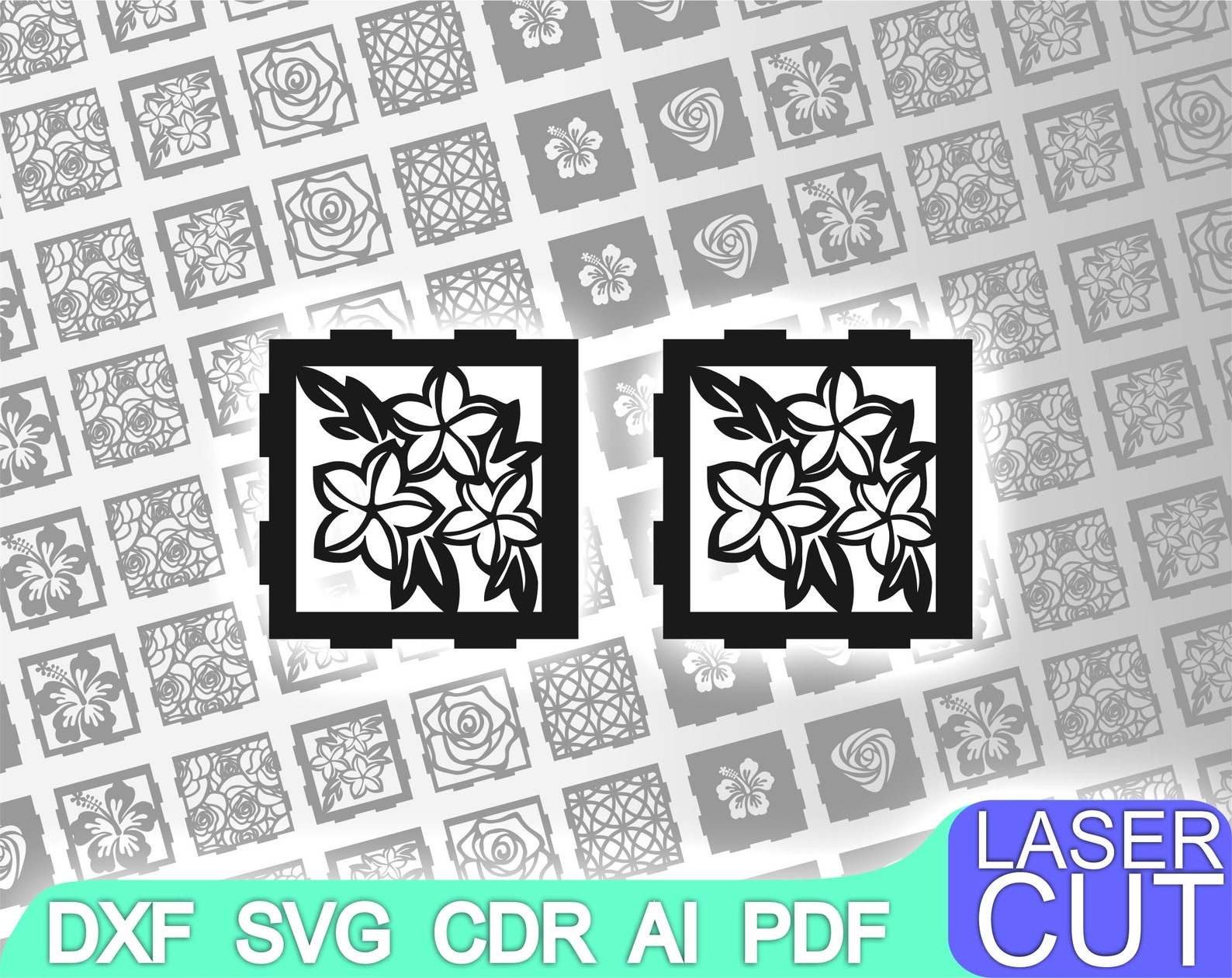7 Laser Cut Box. Laser Cut Files SVG DXF CDR Vector Plans - Etsy