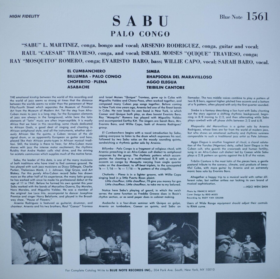 Sabu – Palo Congo LP | Blue Note Afro-cuban Jazz & Latin Jazz Vinyl ...