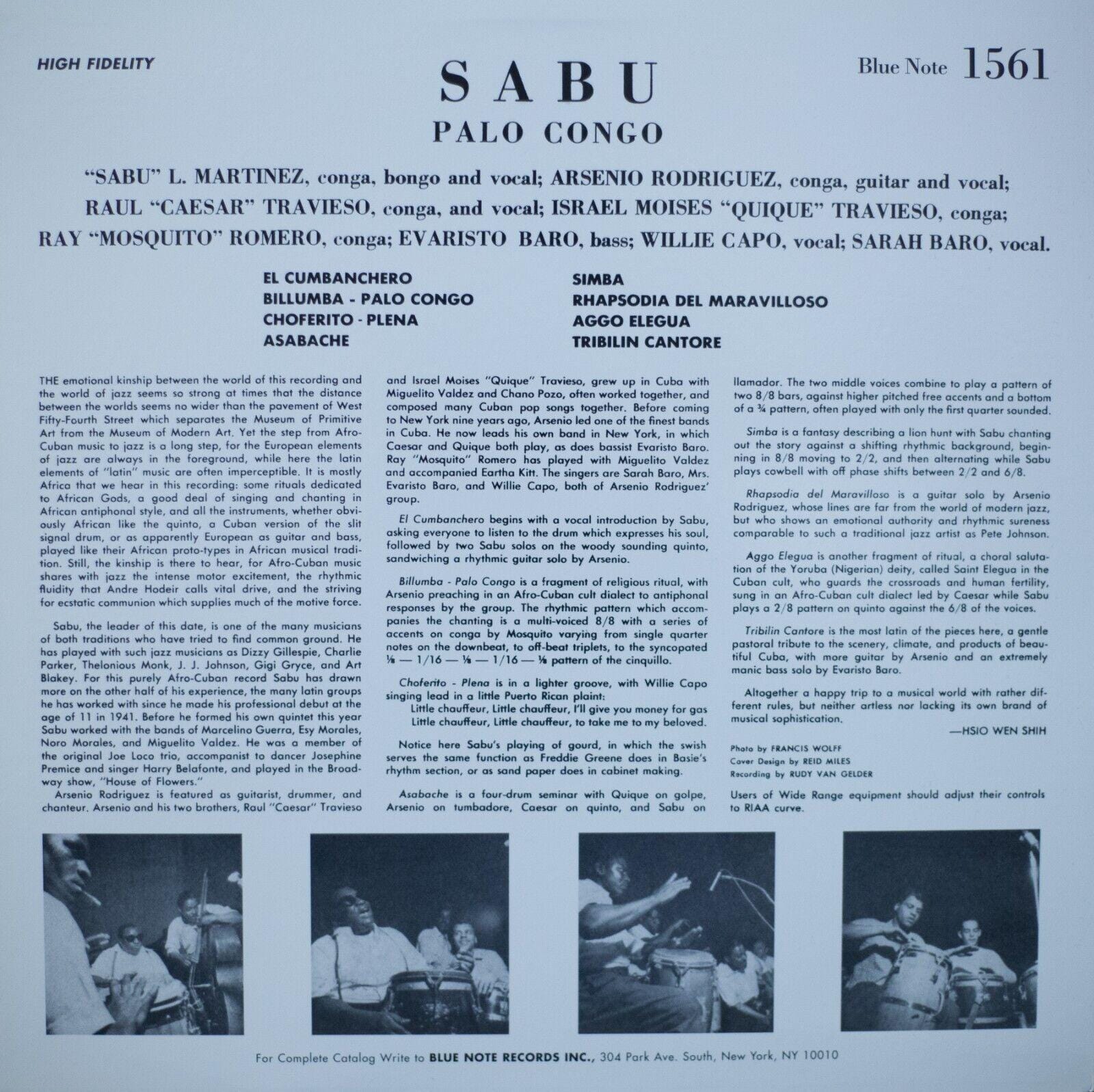 Sabu – Palo Congo LP | Blue Note Afro-cuban Jazz & Latin Jazz Vinyl ...
