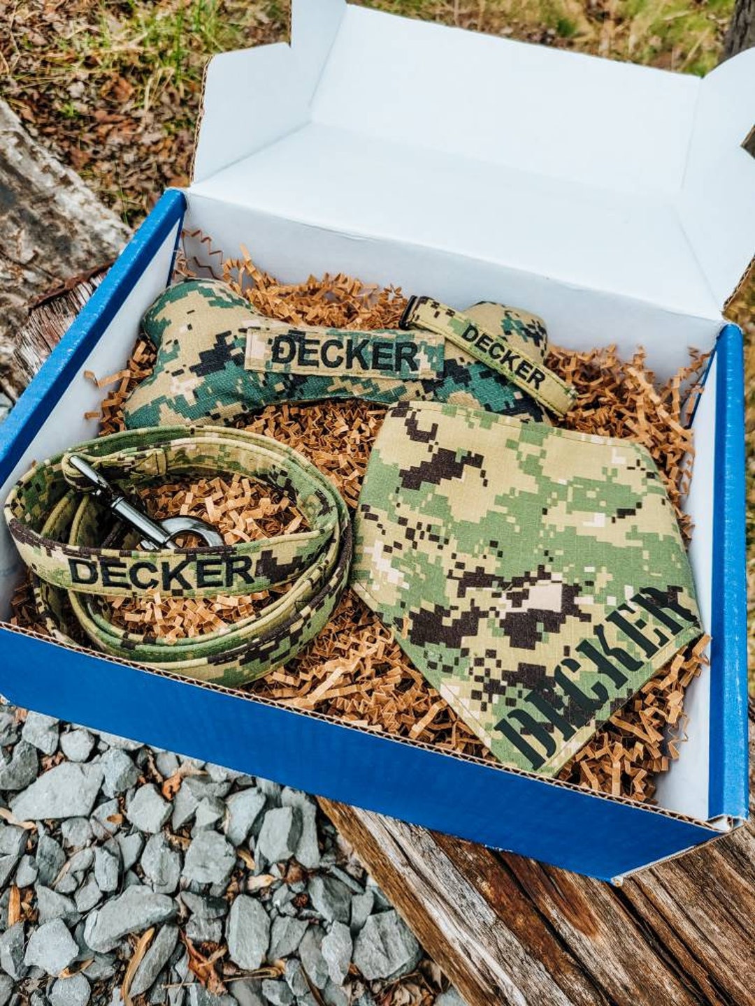 Army, Air Force, US Navy, USMC, Space Force Dog Box, New Puppy Gift ...