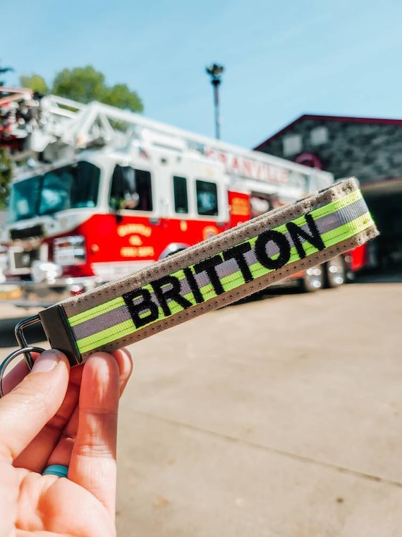 Firefighter EMS Key Fob Wristlet First Responder Keychain | Etsy