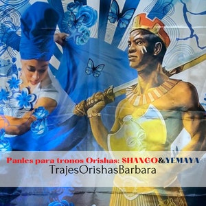 Shango & Yemaya(nº 9)/paneles Para Trono De SHANGO Y Yemaya/paneles De ...