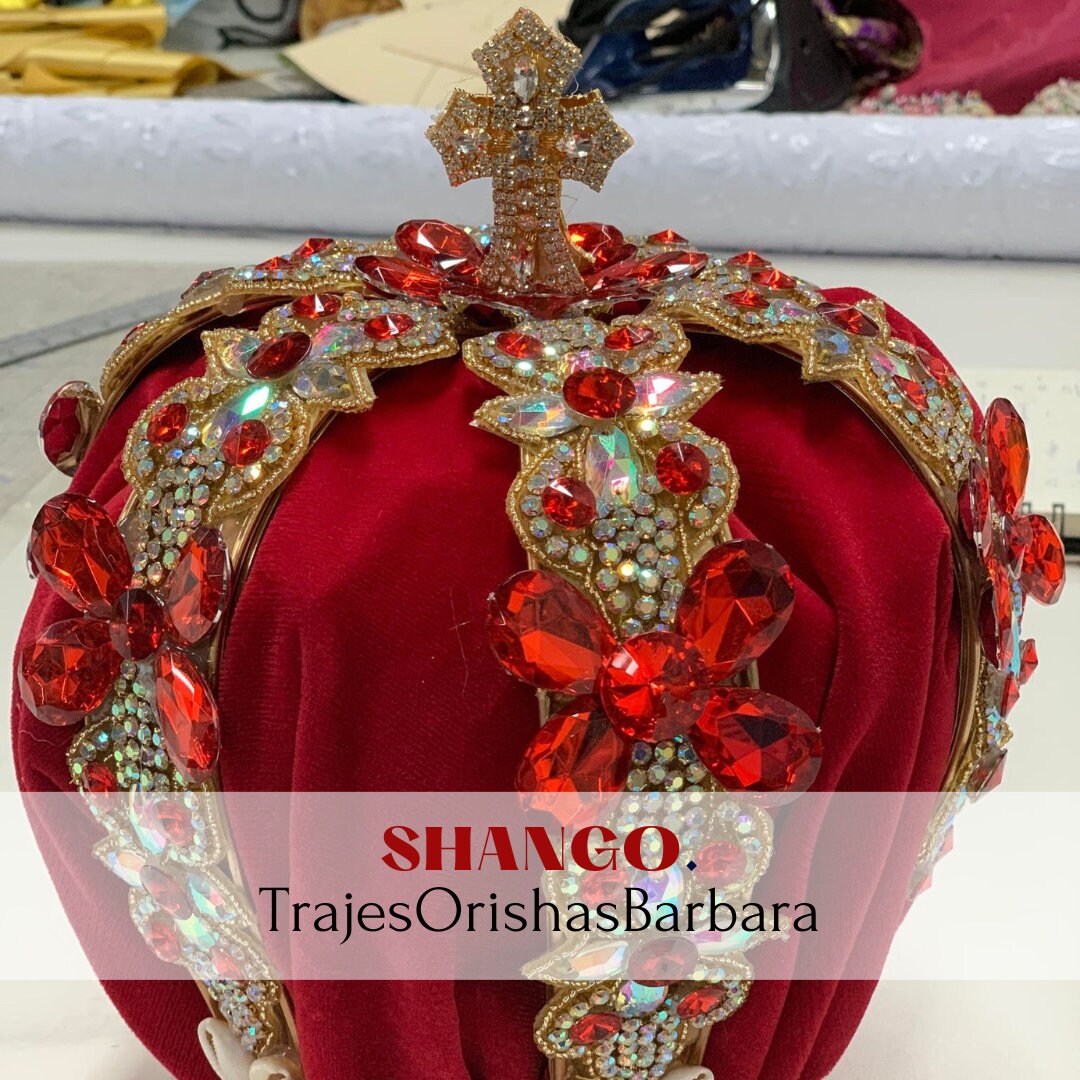 SHANGO/ Corona Para Shango/coronas Orisha/trajes Orishas Barbara - Etsy