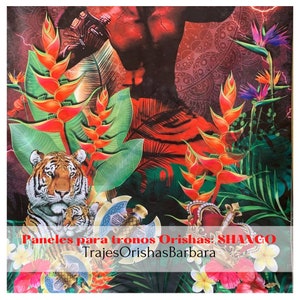SHANGO (Nº 1). Paneles Para Trono De SHANGO. Paneles Decorativos De ...