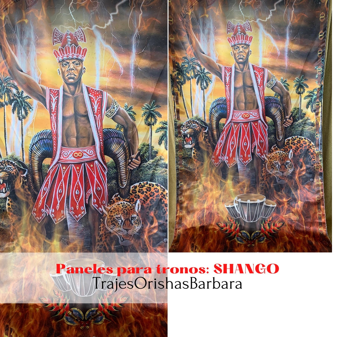 Custom Handmade Large Crown for Shango Chango Corona Santeria Orisha ...