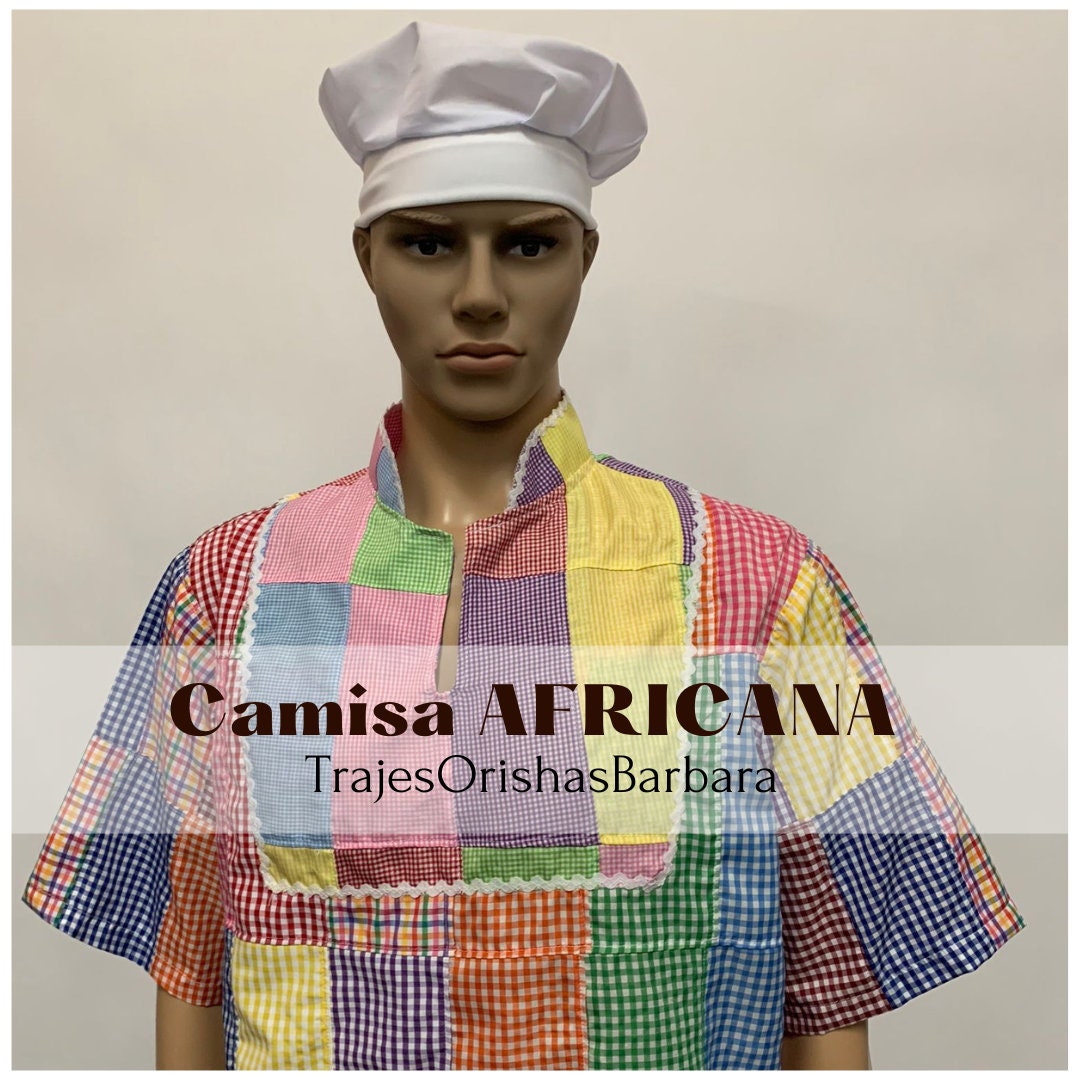 Camisa De GUINGA De Algodón/9 Colores/camisa Africana/camisa De Corte ...