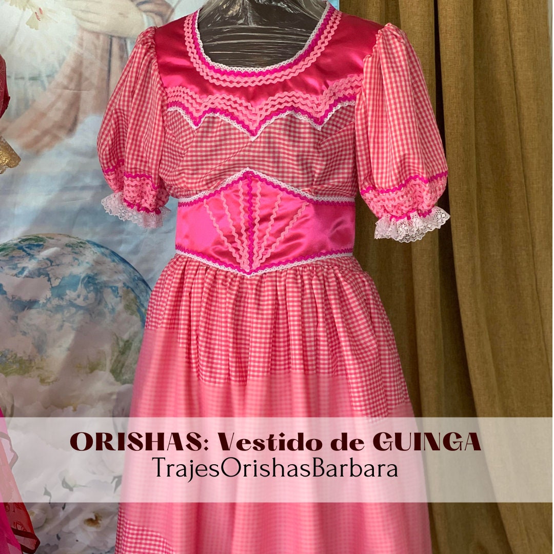 Traje De Guinga/yoruba/traje De Santo/ Vestido Lardo De Guinga Para Los ...