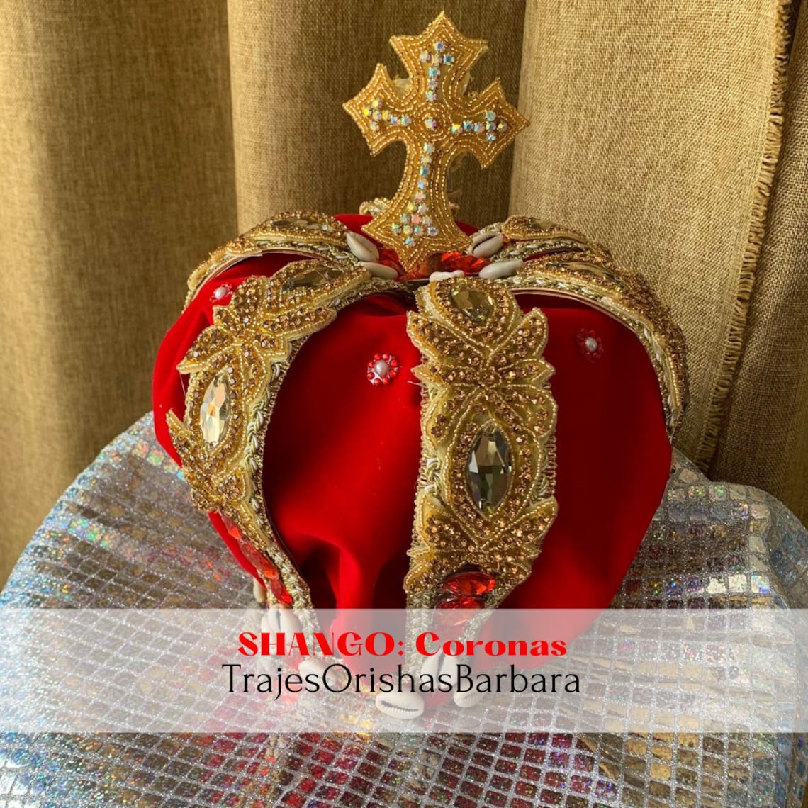 SHANGO/ Corona Para Shango/coronas Orisha/trajes Orishas | Etsy