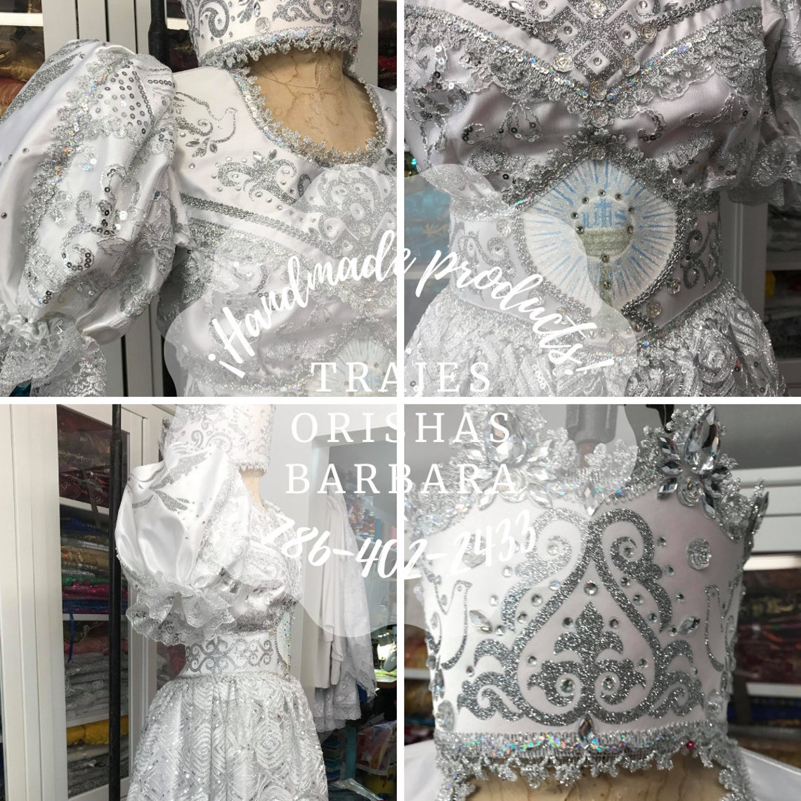 Traje De Gala Obatala/trajes De Obatala/ Obatala Costume/ | Etsy
