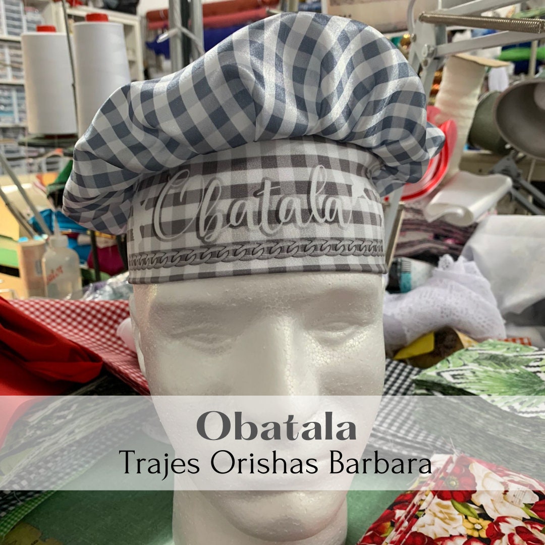 OBATALA/ Gorro De Guinga Blanco Y Negro Para Obbatala/gorros De ...