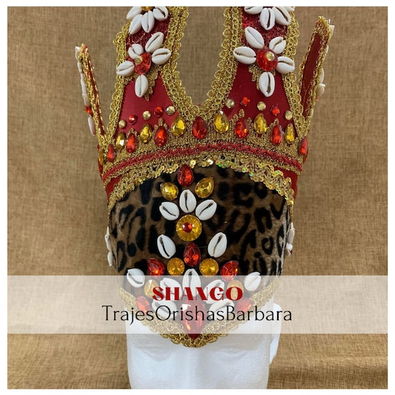 SHANGO Crown/ Corona Para Shango/coronas Orisha/trajes Orishas - Etsy