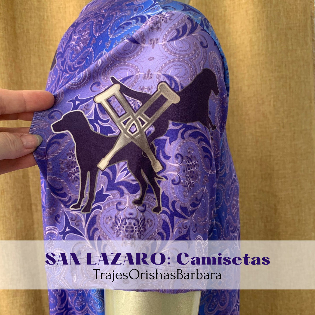 SAN LAZARO #2/babalu Aye Camiseta De Hombre/manga Corta/edo Full Print ...