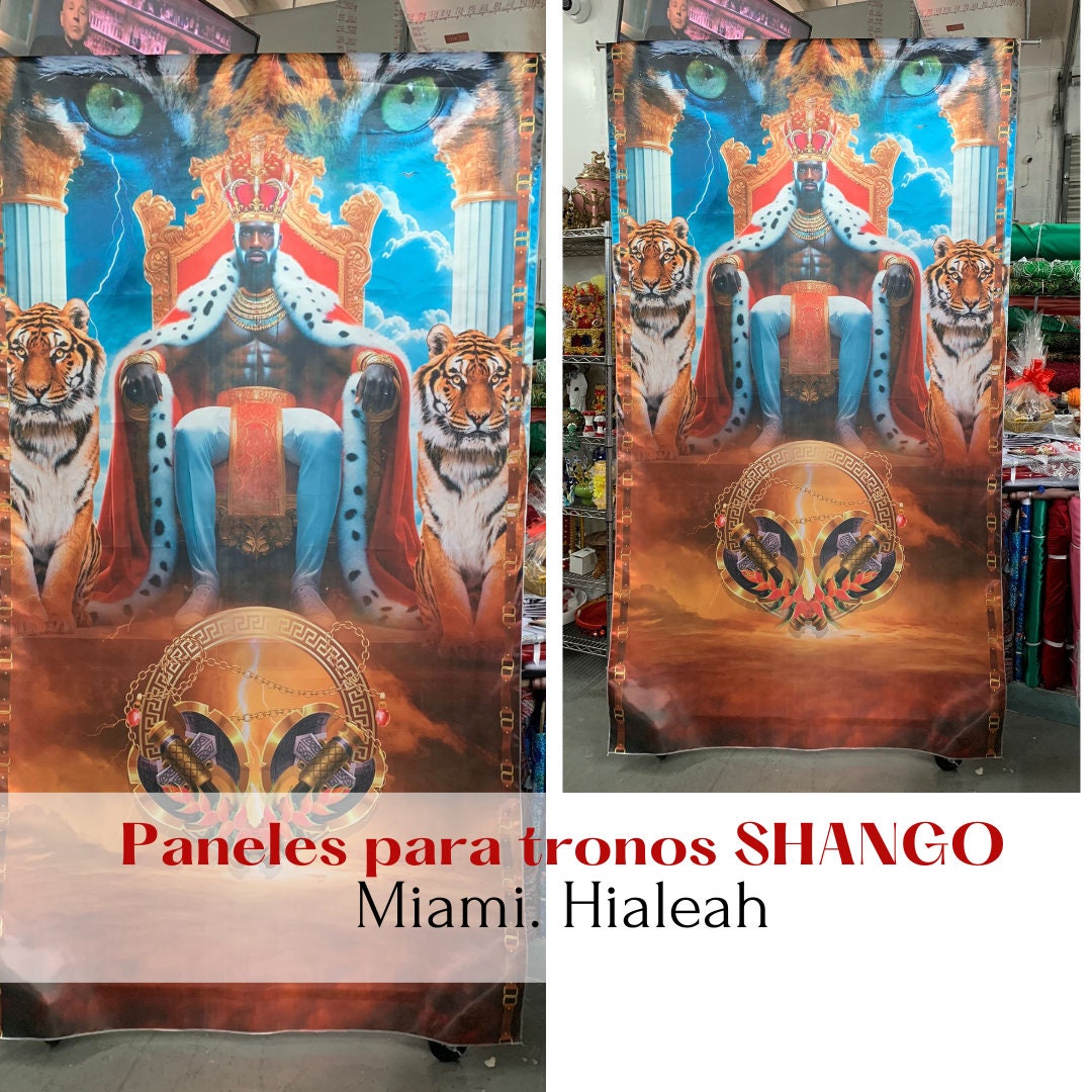 SHANGO Nº 15/Paneles para trono de SHANGO. Panneaux de pared. Paneles Orishas para decorar ...