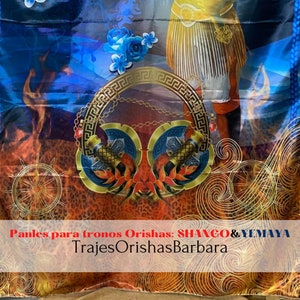 Shango & Yemaya(nº 9)/paneles Para Trono De SHANGO Y Yemaya/paneles De ...