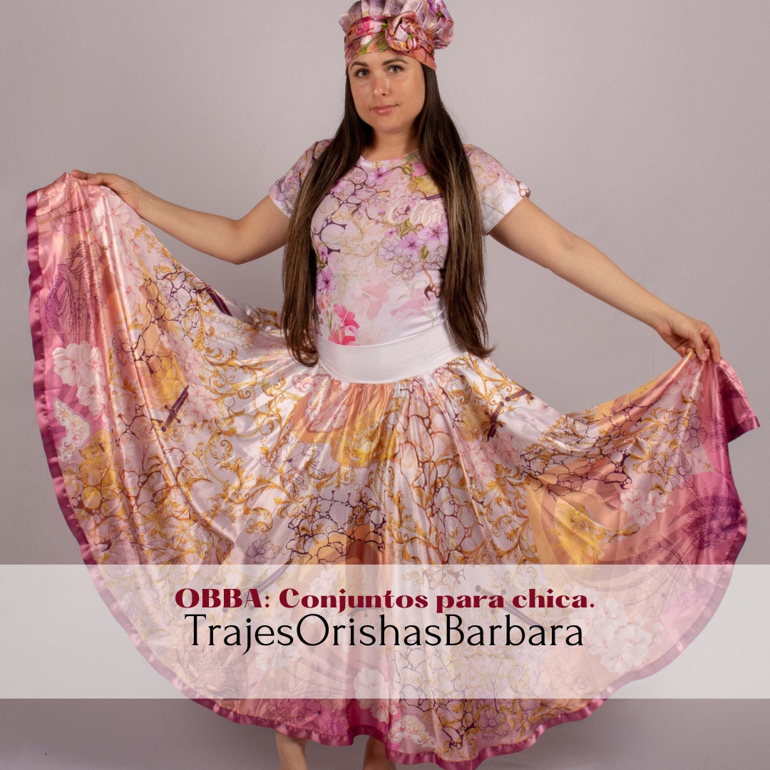 Obba/set Saya Larga/set Obba: Gorro, Camiseta Y Saya Todo En Edo "full ...