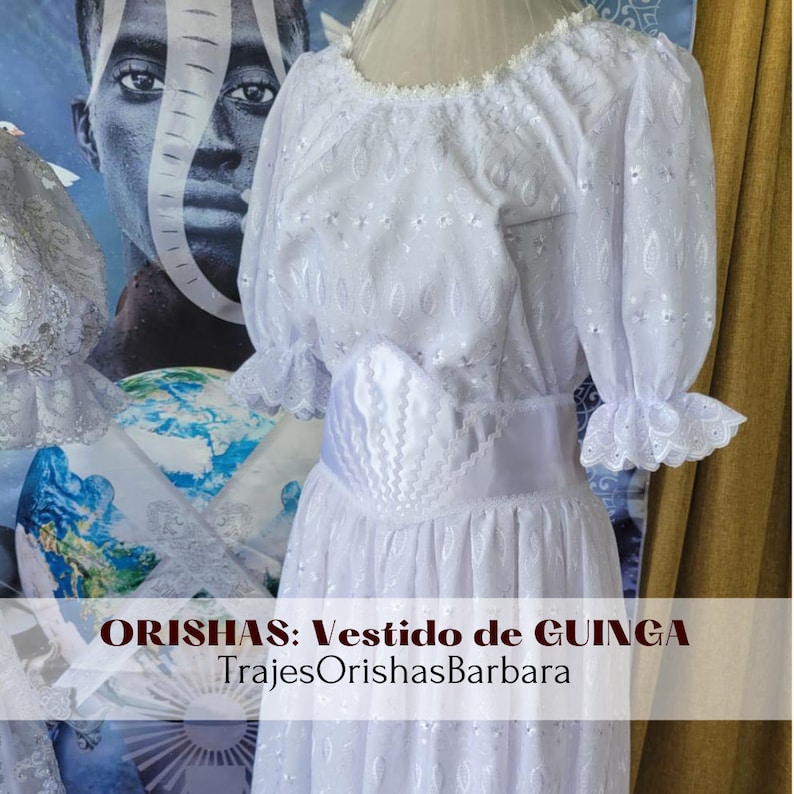 Traje De Guinga/yoruba/traje De Santo/ Vestido Lardo De Guinga Para Los ...