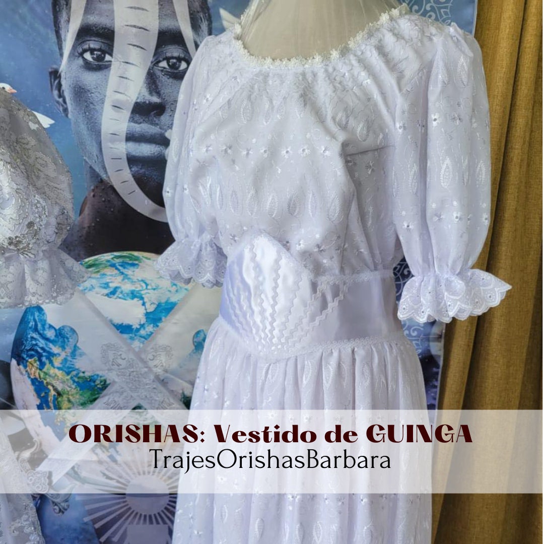 Traje De Guinga/yoruba/traje De Santo/ Vestido Lardo De Guinga Para Los ...
