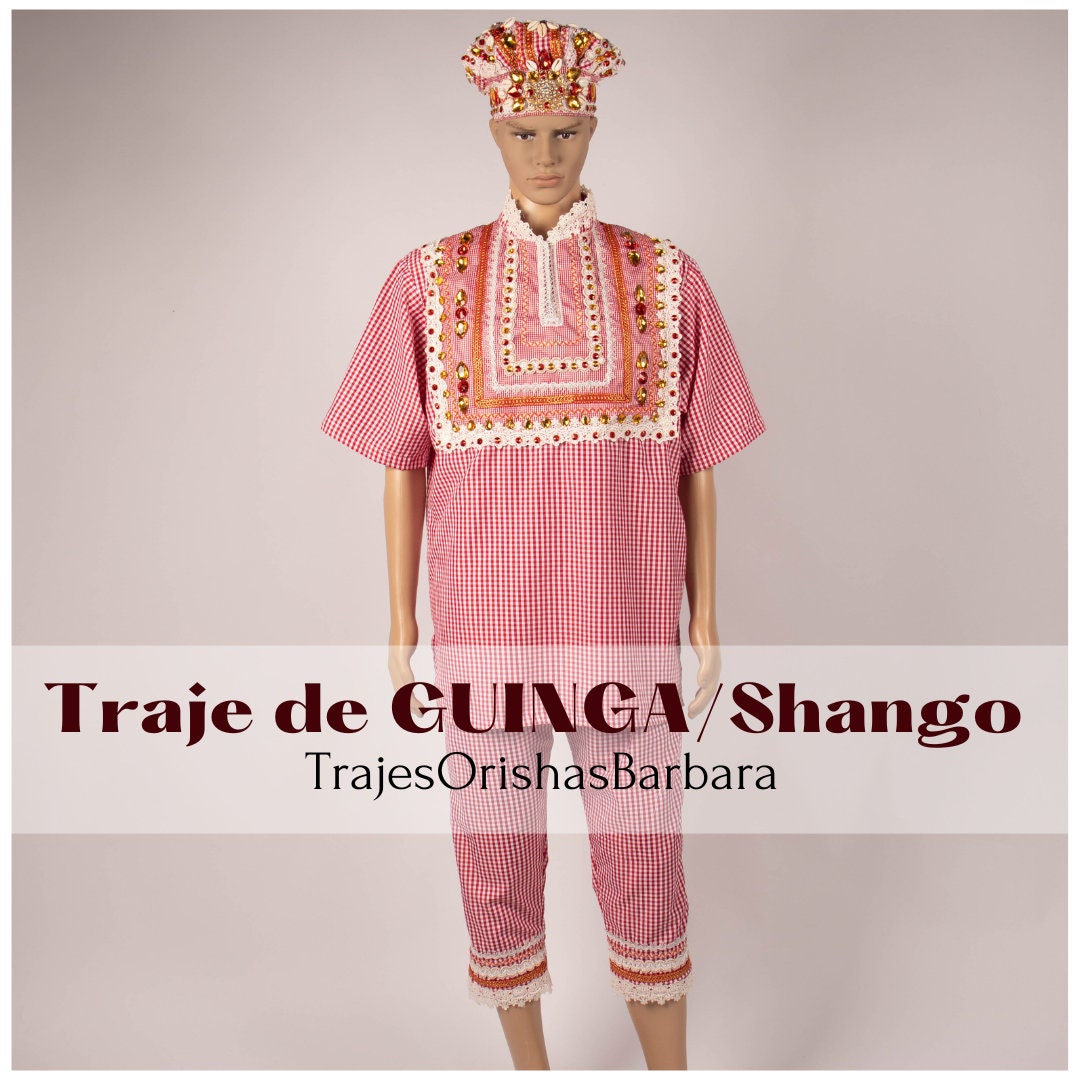 Traje De GUINGA Para Shango/gorro, Camisa Y Pantalon De GUINGA De ...