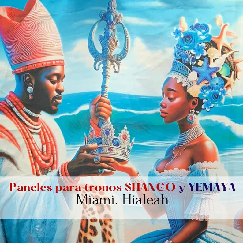 SHANGO Y YEMAYA(Nº 15)/paneles Para Trono De Shango Y Yemaya/paneles ...