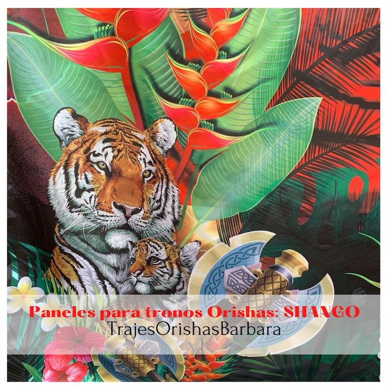 SHANGO (Nº 1). Paneles Para Trono De SHANGO. Paneles Decorativos De ...