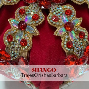 SHANGO/ Corona Para Shango/coronas Orisha/trajes Orishas Barbara - Etsy