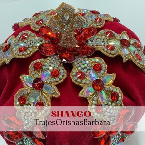SHANGO/ Corona Para Shango/coronas Orisha/trajes Orishas Barbara - Etsy