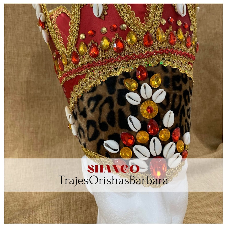 SHANGO Crown/ Corona Para Shango/coronas Orisha/trajes Orishas - Etsy