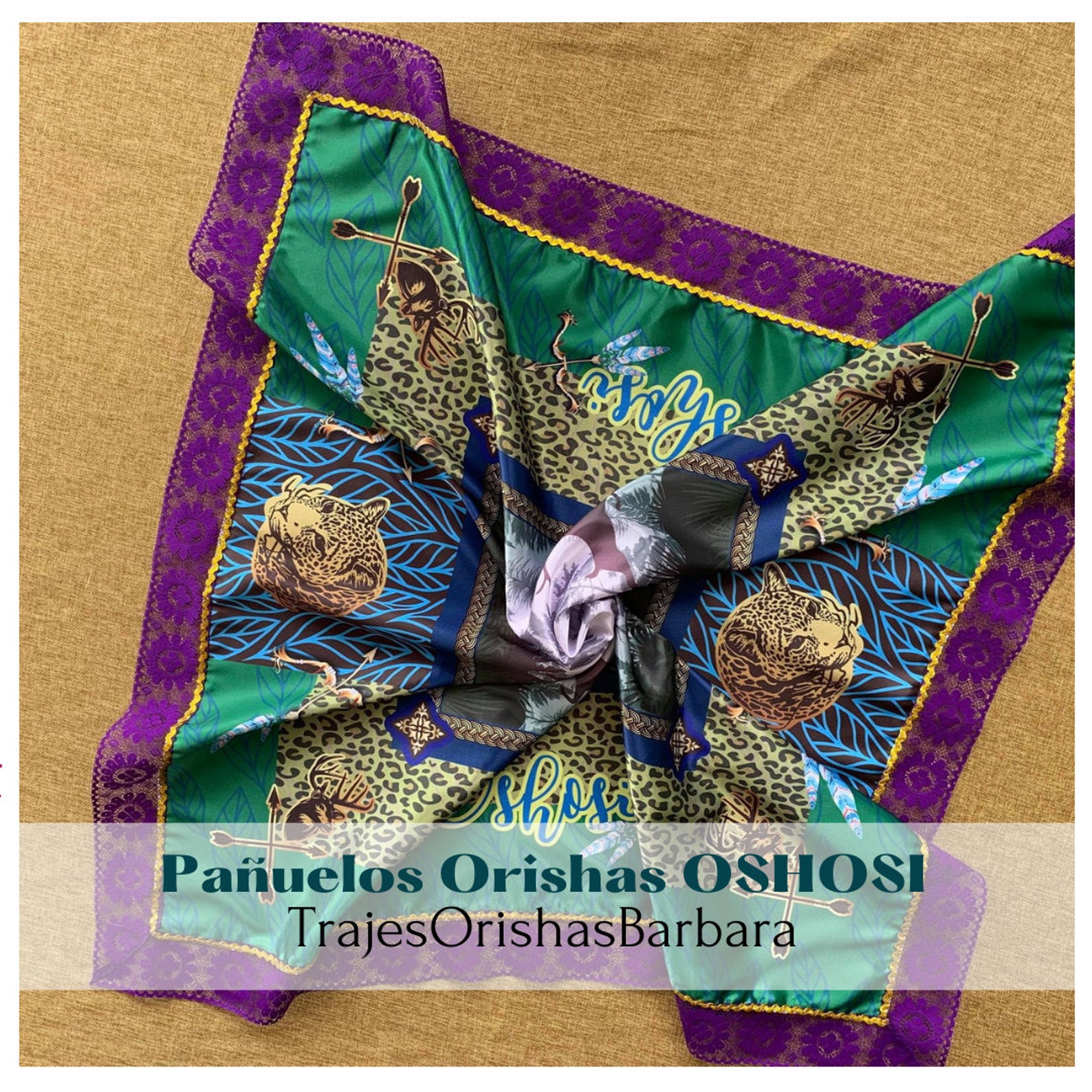 OSHOSI pañuelo. OSHOSI handkerchief/ Pañuelo de santo orisha | Etsy