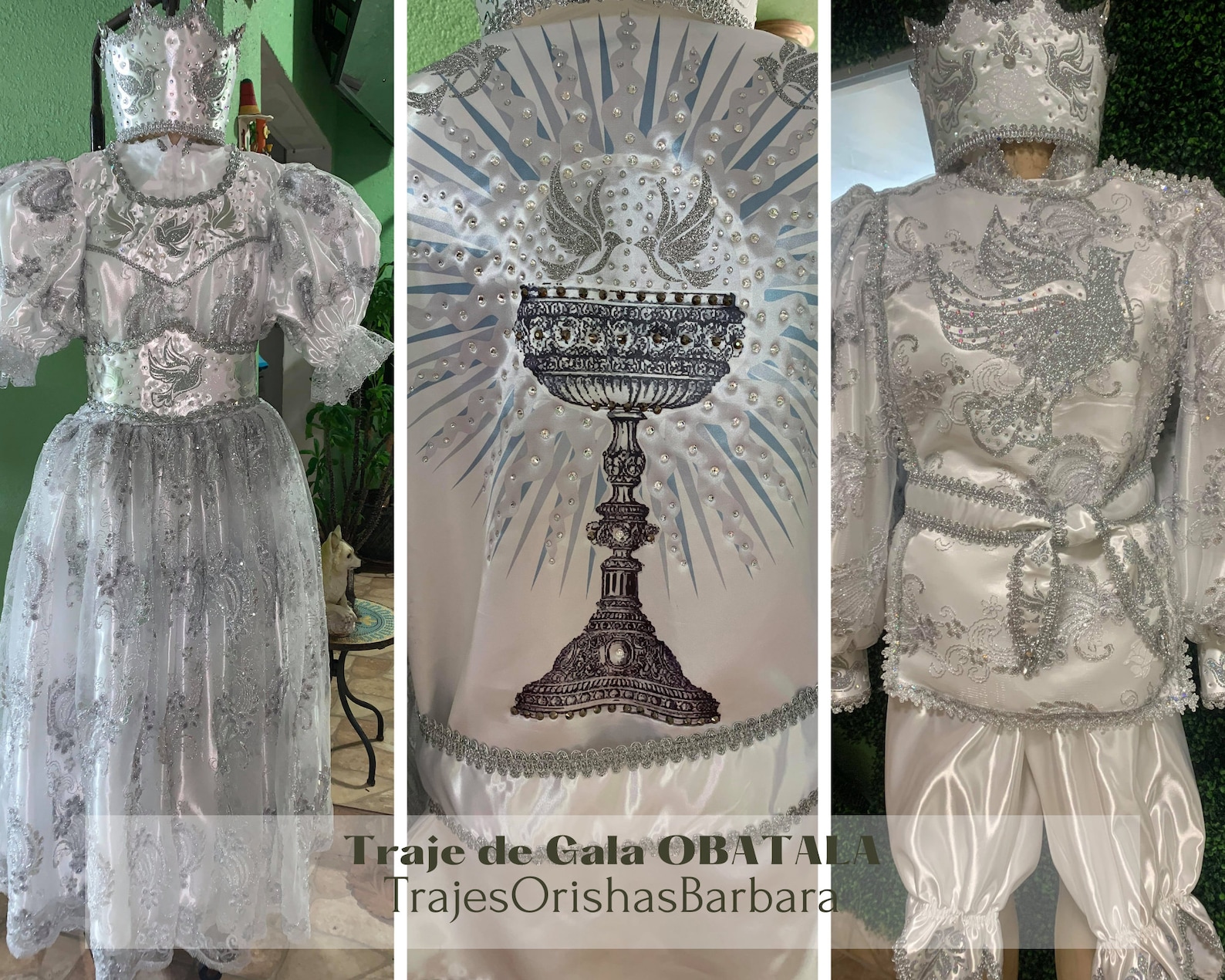 Traje De Gala Obatala/trajes De Obatala/ Obatala Costume/ - Etsy