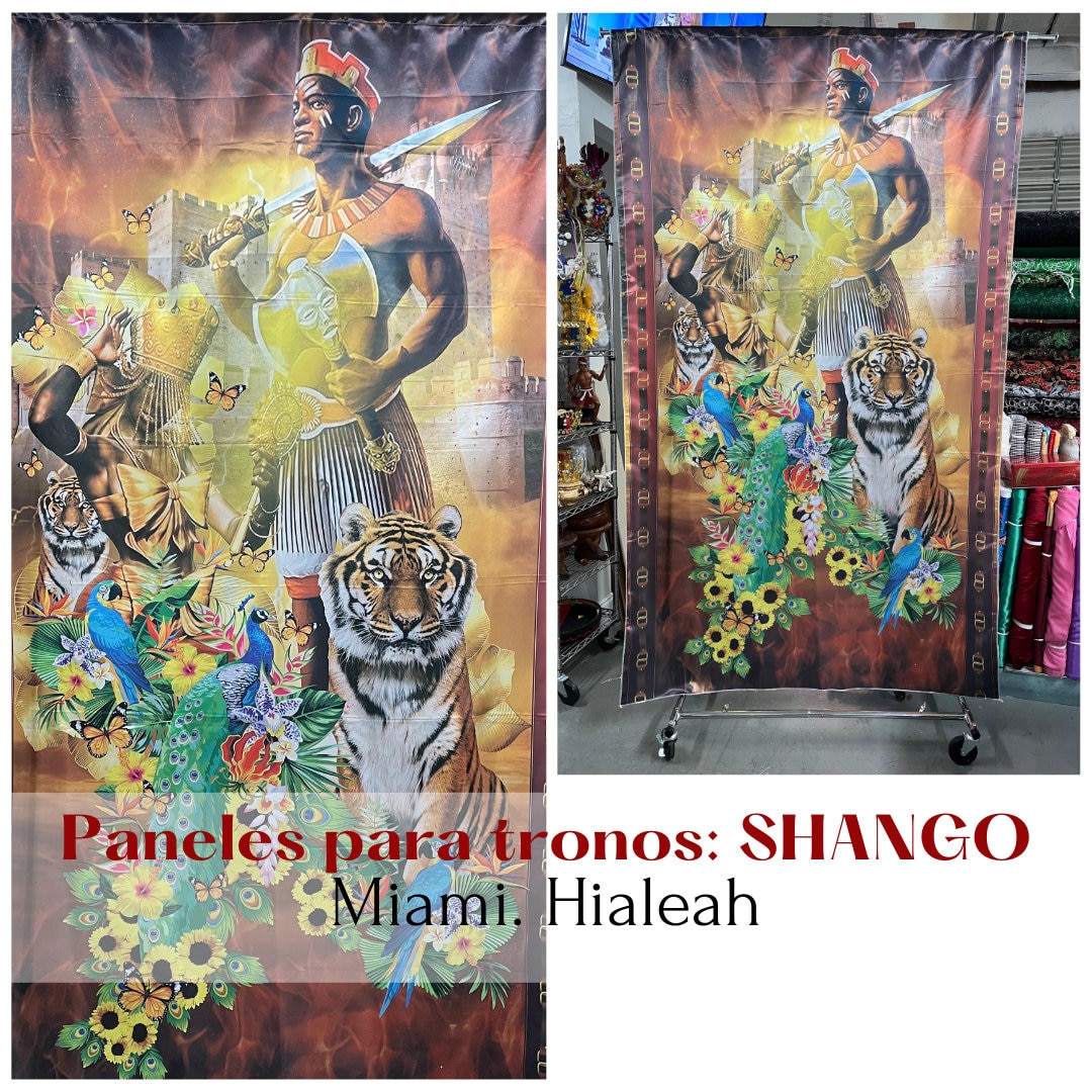 Shango & Oshun(nº 11)/paneles Para Trono De SHANGO Y Oshun/paneles De Pared/paneles Orishas Para ...