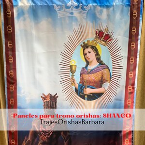 SHANGO Santa Barbara(nº 4). Paneles Para Trono De SHANGO. Paneles De ...