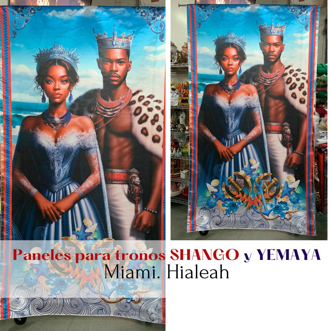 SHANGO Y YEMAYA(Nº 9)/paneles Para Trono De Shango Y Yemaya/paneles ...