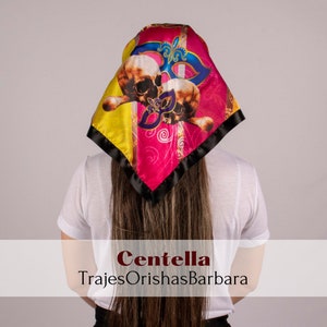 CENTELLA/ Set Saya Larga: Pañuelo De Cabeza/saya Larga/ Estampada Con ...