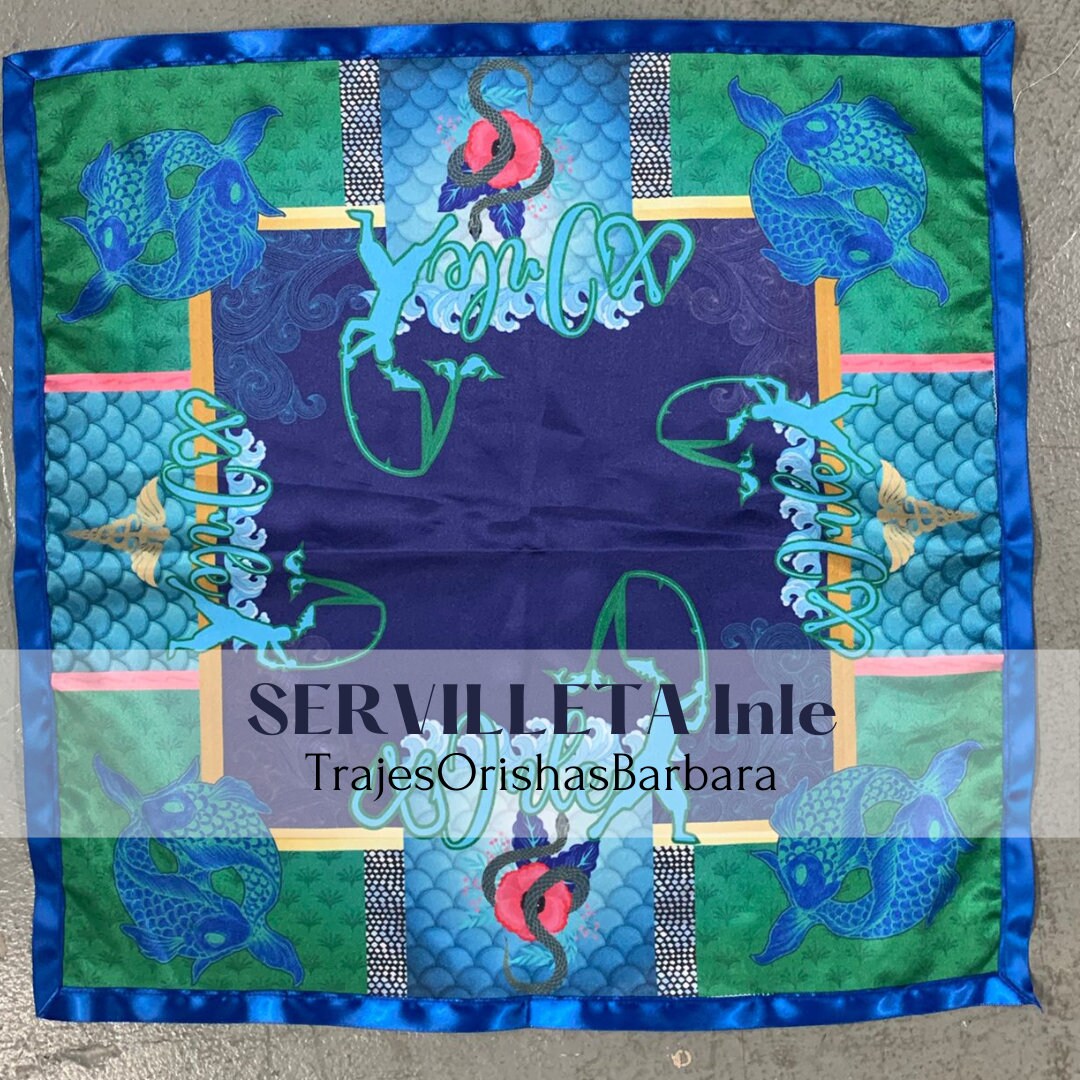 Inle, Abata Y Orisha Oko Servilletas/napkins/servilletas Orisha/tamaño ...