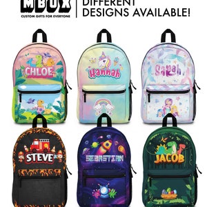 Personalized Mermaid Backpack With Kid Name or Initial Custom - Etsy