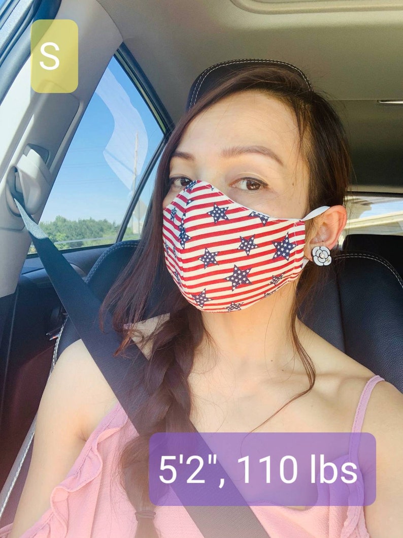 S/M/L Gorgeous Diamond Dew Drop 3 Layers Cotton Face Mask | Etsy