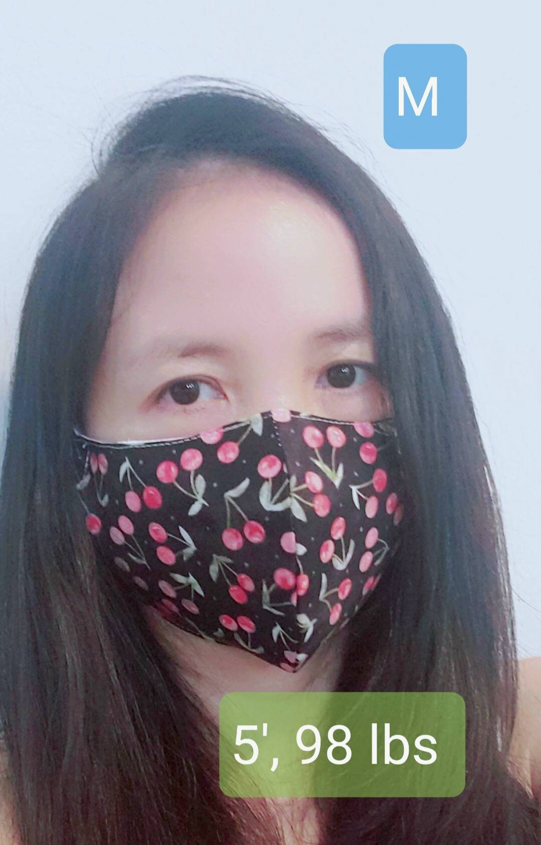 S/M/L Gorgeous Diamond Dew Drop 3 Layers Cotton Face Mask - Etsy