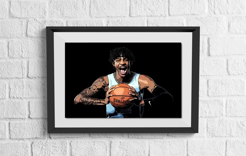 Ja Morant PRINTABLE Digital Art Theme For: Home Office Print - Etsy