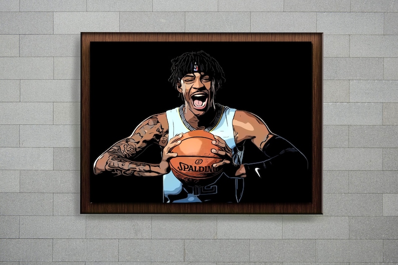 Ja Morant PRINTABLE Digital Art Theme For: Home Office Print, Office ...